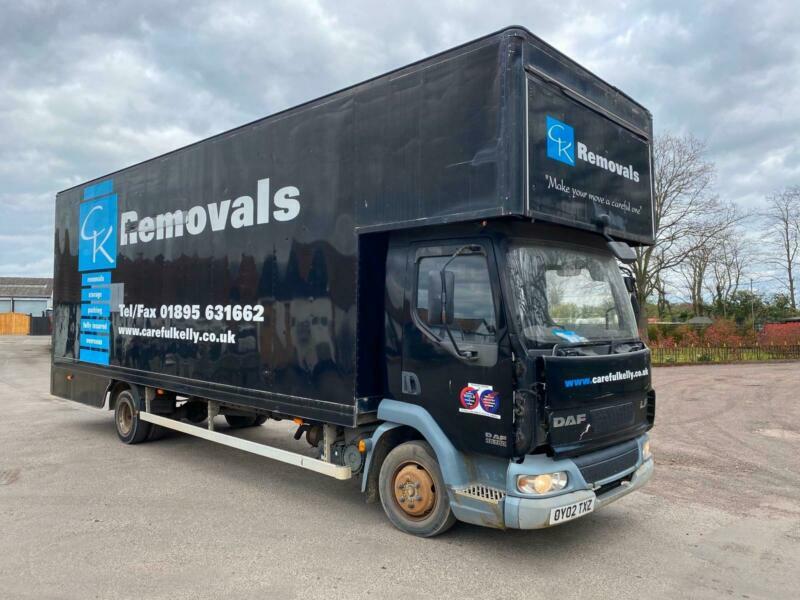 DAF TRUCKS FA LF45.150 2002 7.5 ton dropwell Luton removal truck manual ...