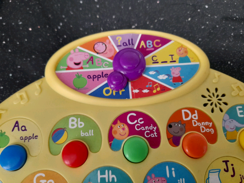 Peppa pig educational alphabet phonics learning lights sounds toy | in ...