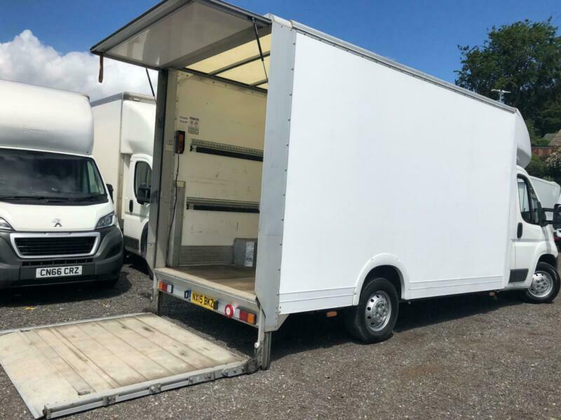 2015 PEUGEOT BOXER L3 LWB DIESEL 4.2 LOW LOADER AERO LUTON BOX VANS ...