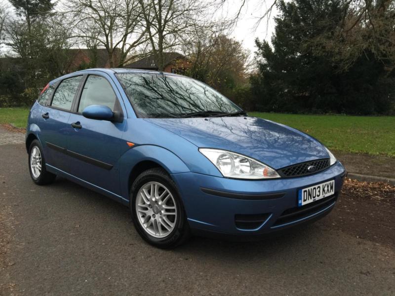 2003 03 Ford Focus 1.6i 16v Petrol LX 5 Door in Light Blue. Genuine ...
