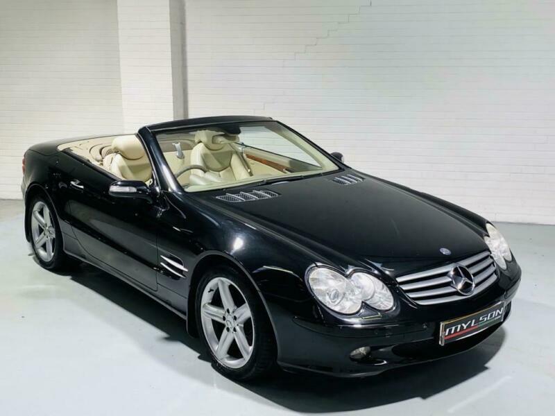 Mercedes Benz SL 350 V6 Convertible Black 2005 Roadster 3.7 Petrol R130 ...