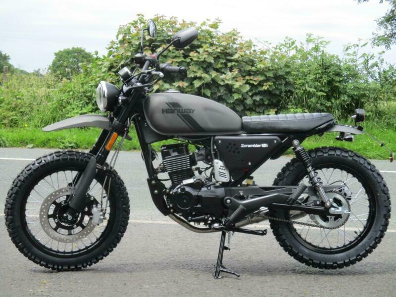 HANWAY HS 125 SCRAMBLER E4 2020 125cc Learner Legal Scrambler Motorcyc ...