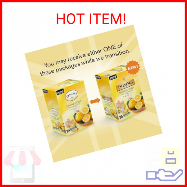 Twinings Lemon & Ginger Herbal Tea K-Cup Pods