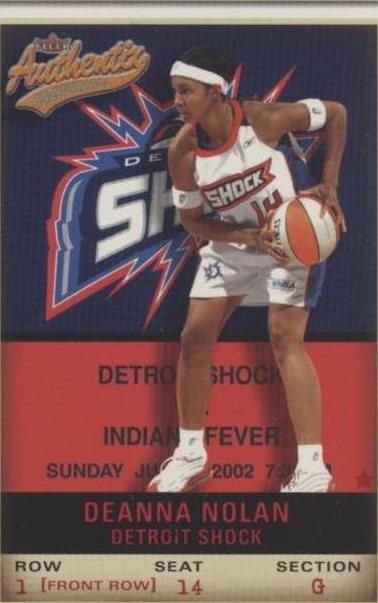 2002 Fleer Authentix WNBA - Front Row #60 Deanna Nolan /100 for sale online | eBay