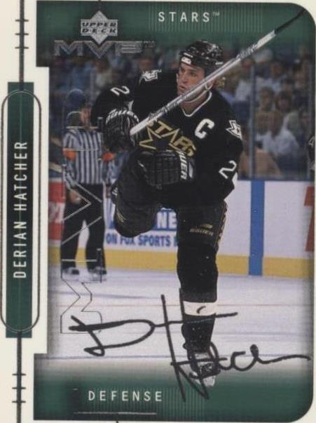 1999-00 Upper Deck MVP - Derian Hatcher #65 Silver Script for sale ...