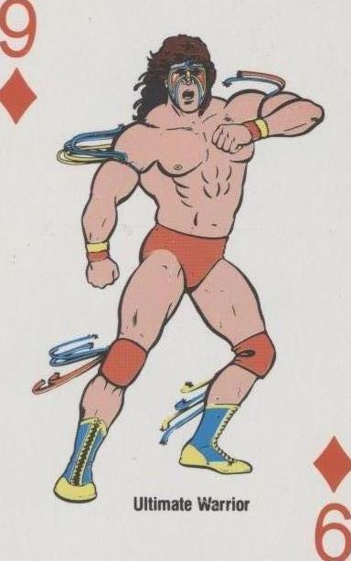 1988 WWF Super Stars Playing Cards - #9D Ultimate Warrior (RC) for sale ...
