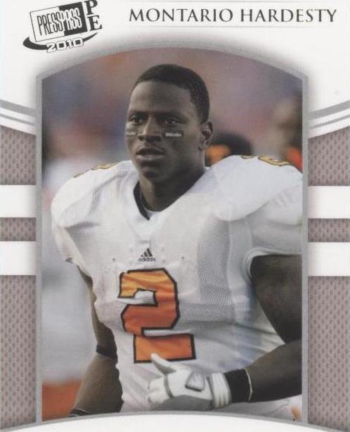 2010 Press Pass Portrait Edition - Gold #23 Montario Hardesty (RC) for ...