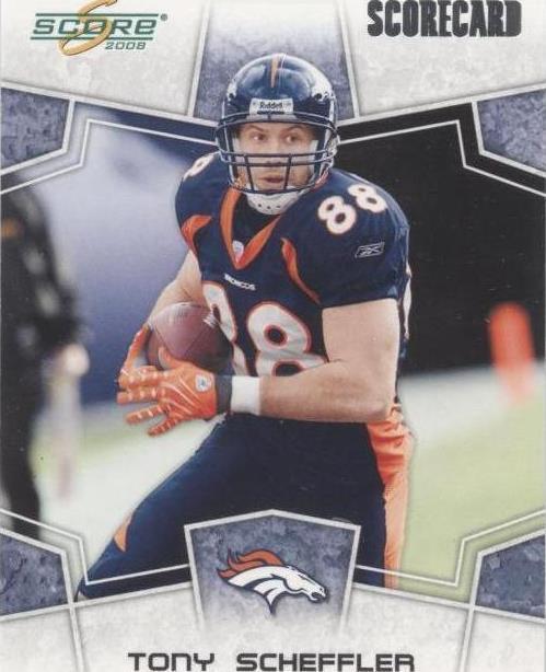 2008 Score - Tony Scheffler #89 Scorecard /649 for sale online | eBay