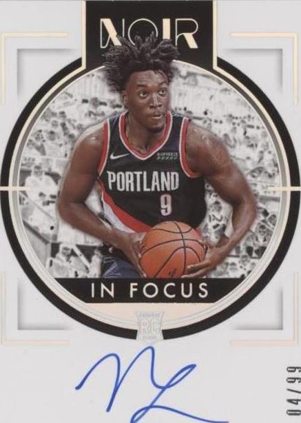 2019-20 Panini Noir - In Focus Signatures #IF-NAS Nassir Little /99 (AU ...