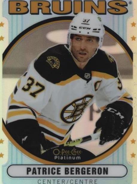 2021-22 O-Pee-Chee Platinum - Retro Patrice Bergeron #R-57 Rainbow for ...