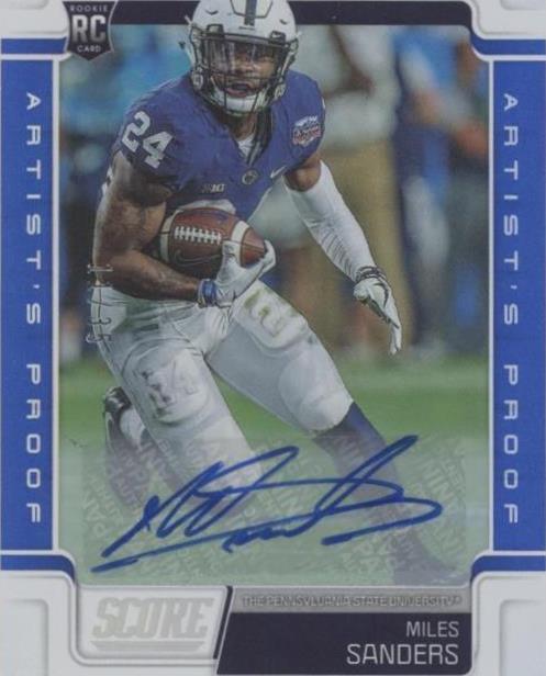 2019 Score - Rookies Artist Proof Signatures #346 Miles Sanders /35 (AU ...