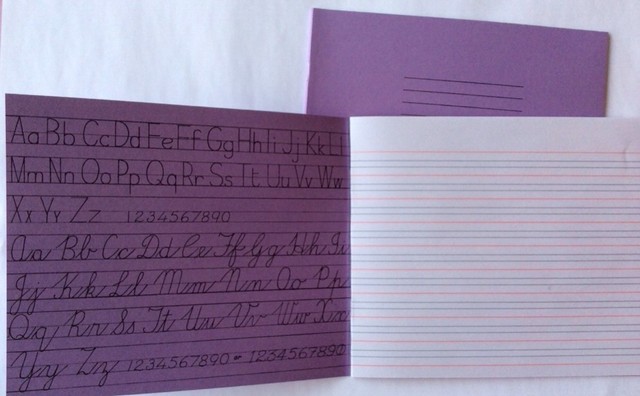 10 X Handwriting Exercise Books 4mm Blue Lines With 16mm Red Lines 32 ...