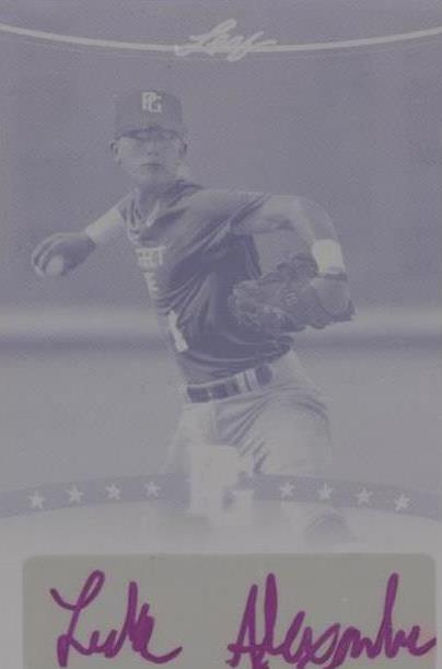 2014 Leaf Perfect Game Showcase - Autographs Printing Plate Magenta #A ...