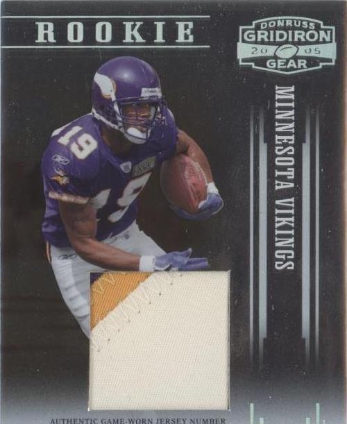 2005 Donruss Gridiron Gear - Rookie Troy Williamson #107 Jersey Number ...
