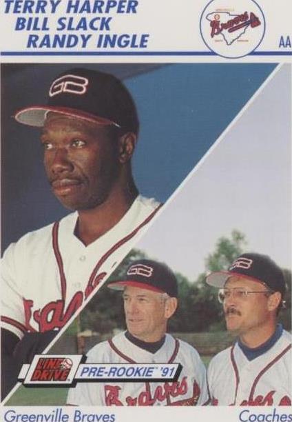 1991 Line Drive Pre-Rookie - AA #225 Terry Harper, Bill Slack, Randy ...