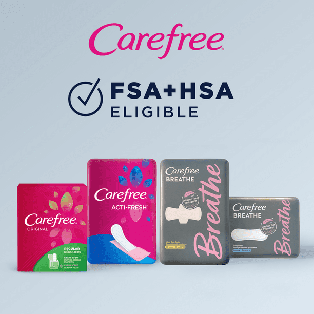 Carefree Acti-Fresh Panty Liners, Soft Flexible Feminine Care Protecti | Pricetronic