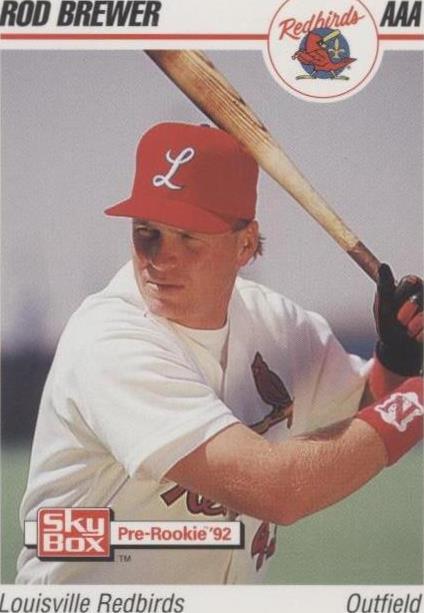 1992 SkyBox Pre-Rookie - AAA Packs #123 Rod Brewer (RC) for sale online ...