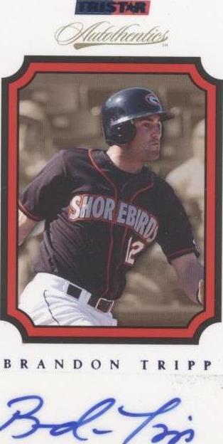 2007 TRISTAR Autothentics - Blue Autographs #13 Brandon Tripp /250 (AU ...