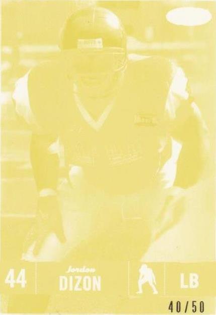 2008 SAGE Hit - Make Ready Yellow #44 Jordon Dizon /50 (RC) for sale ...