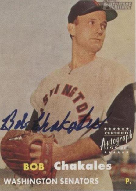 2006 Topps Heritage - Real One Autographs #ROA-BC Bob Chakales (AU) for ...