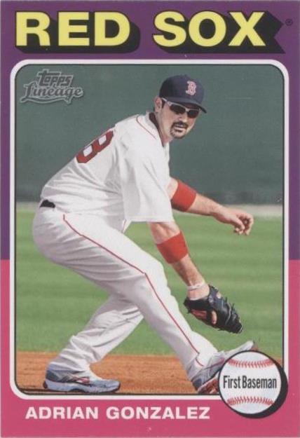2011 Topps Lineage - Mini 1975 Design #145 Adrian Gonzalez for sale ...