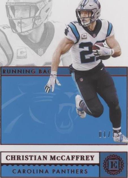 2021 Panini Encased - Ruby #13 Christian McCaffrey /15 for sale online ...