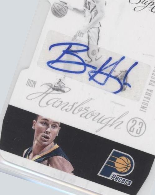 2012-13 Panini Signatures - Ben Hansbrough #48 Die-Cut (AU, RC) for ...