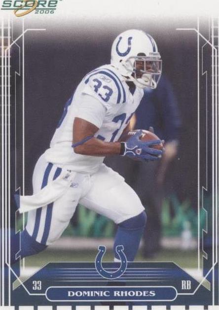 2006 Score - Dominic Rhodes #117 for sale online | eBay