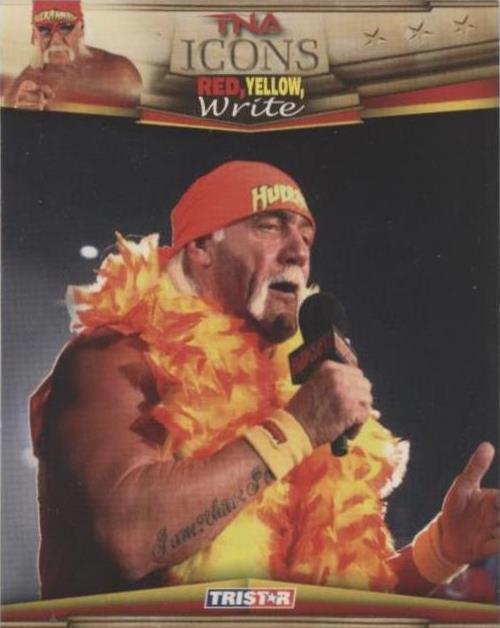 2010 TRISTAR TNA Icons - Red, Yellow, Write Hulk Hogan #40 for sale ...