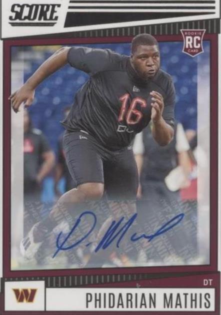 2022 Score - Rookies Phidarian Mathis #360 Signatures (AU, RC) for sale ...