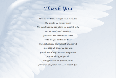 Thank You Nurse Poem