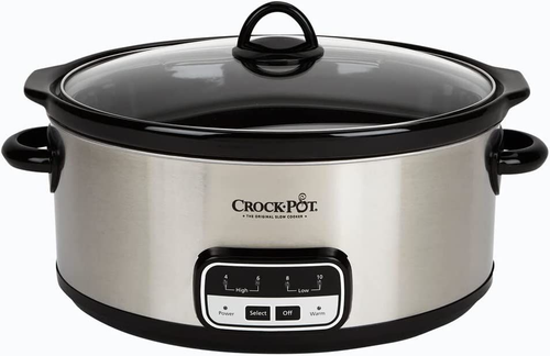 Crock-pot 7-quart Smart-pot Slow Cooker, Brushed Stainless Steel | Crock-pot 7-quart Smart-pot ...