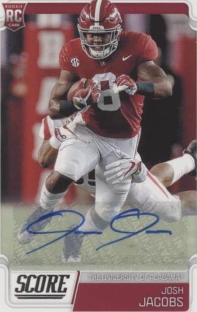 2019 Score - Rookies Signatures #383 Josh Jacobs (AU, RC) for sale ...