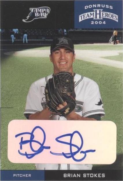 2004 Donruss Team Heroes - Autographs #410 Brian Stokes (AU) for sale ...