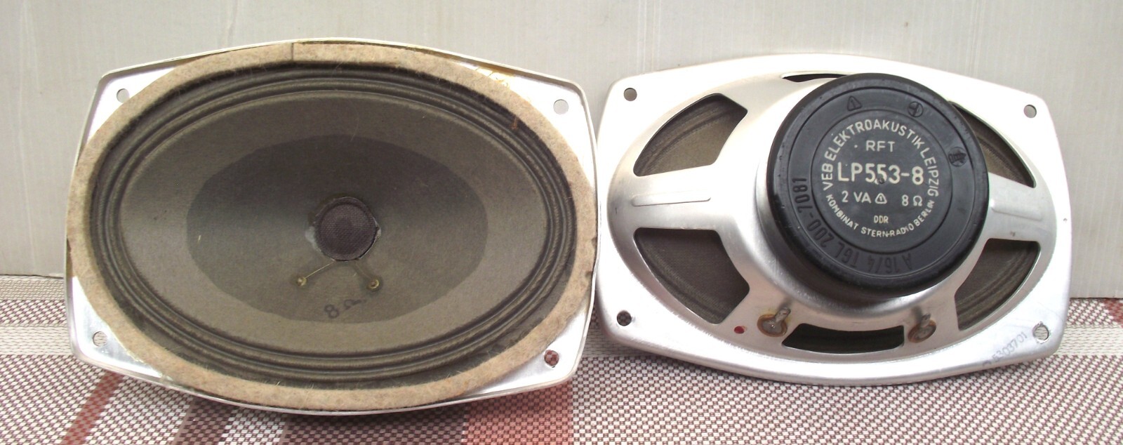 DDR - RFT - 4 Stk. Lautsprecher-Oval-Chasis von LP 553-8のeBay公認海外通販｜セカイモン