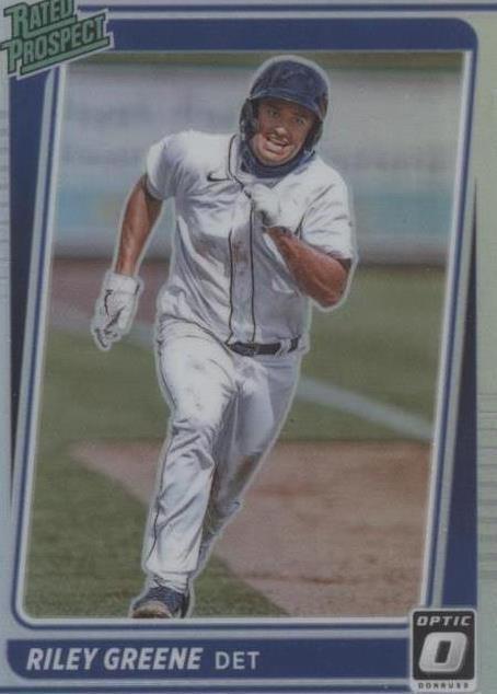 2021 Panini Donruss Optic - Rated Prospects Riley Greene #RP5 Holo ...