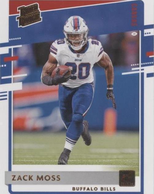2020 Panini Donruss - Rated Rookie Zack Moss #330 Canvas (RC) for sale ...