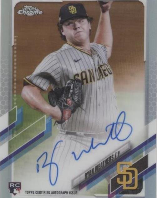 2021 Topps Chrome - Rookie Autographs Refractor #RA-RW Ryan Weathers ...