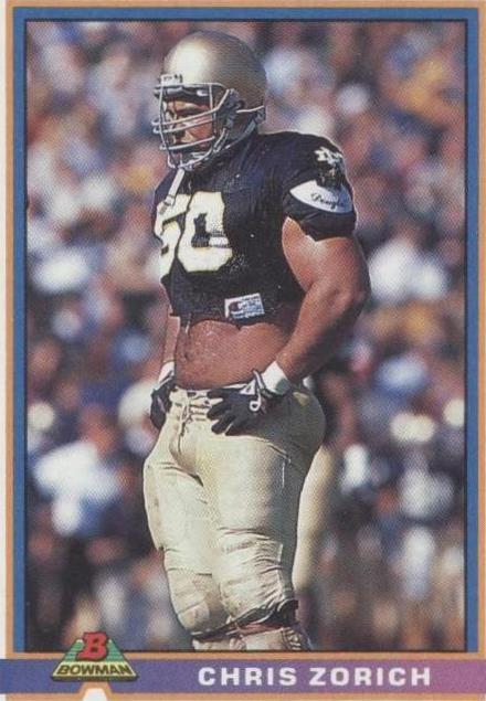 1991 Bowman - #71 Chris Zorich (RC) for sale online | eBay