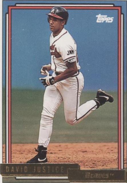 1992 Topps - Gold #80 David Justice for sale online | eBay