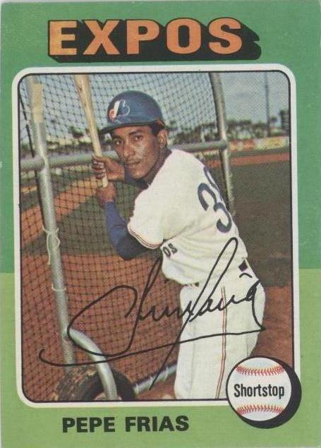 1975 Topps Mini - Pepe Frias #496 for sale online | eBay