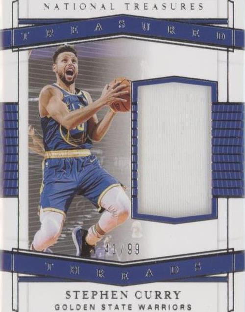 2020-21 Panini National Treasures - Treasured Threads #TTH-SCU Stephen ...