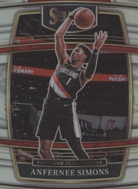 2021-22 Panini Select - Concourse Anfernee Simons #29 Silver Prizm for ...
