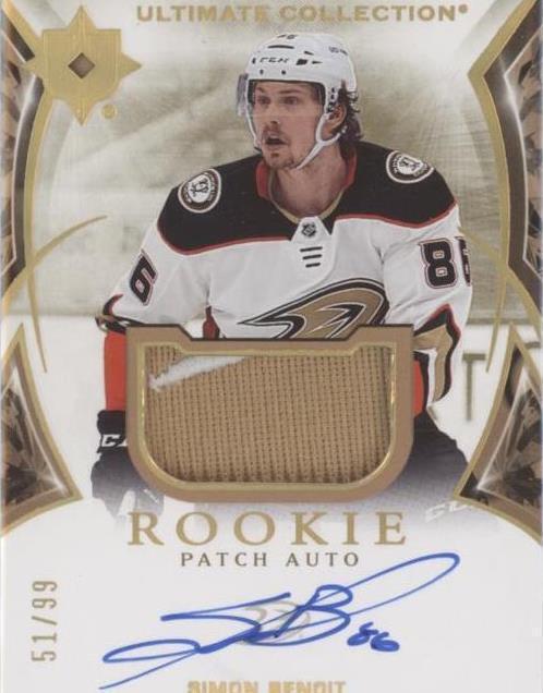 2021-22 Upper Deck Ultimate Collection - Ultimate Rookies Simon Benoit ...