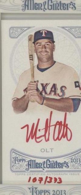 2013 Topps Allen & Ginter's - Framed Mini Autographs Mike Olt #AGA-MO ...