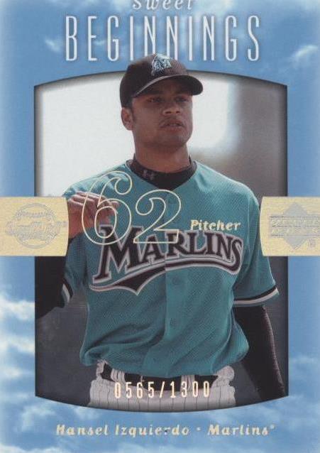 2002 Upper Deck Sweet Spot - Sweet Beginnings #97 Hansel Izquierdo ...