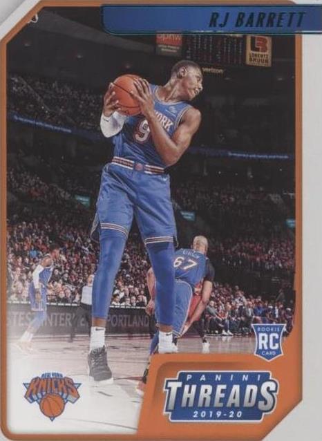 2019-20 Panini Chronicles - Threads Teal #90 RJ Barrett (RC) for sale ...