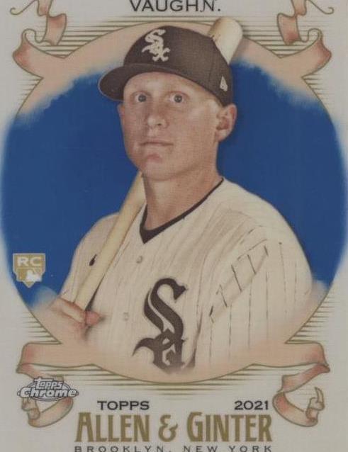 2021 Topps Allen & Ginter Chrome - Andrew Vaughn #218 Blue Refractor ...