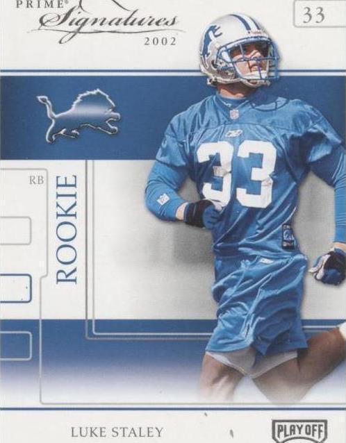 2002 Playoff Prime Signatures - Rookie Luke Staley #97 /250 (RC) for ...