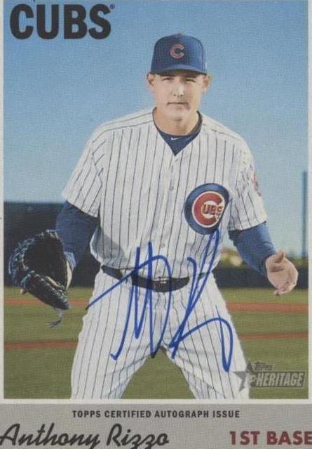 2019 Topps Heritage High Number - Real One Autographs Anthony Rizzo # ...